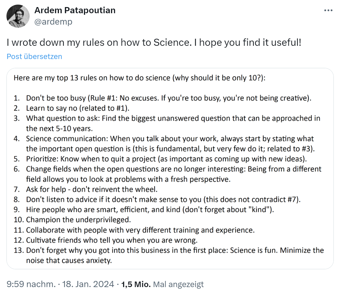 How to do science according to Ardem Patapoutian | A blog about ...